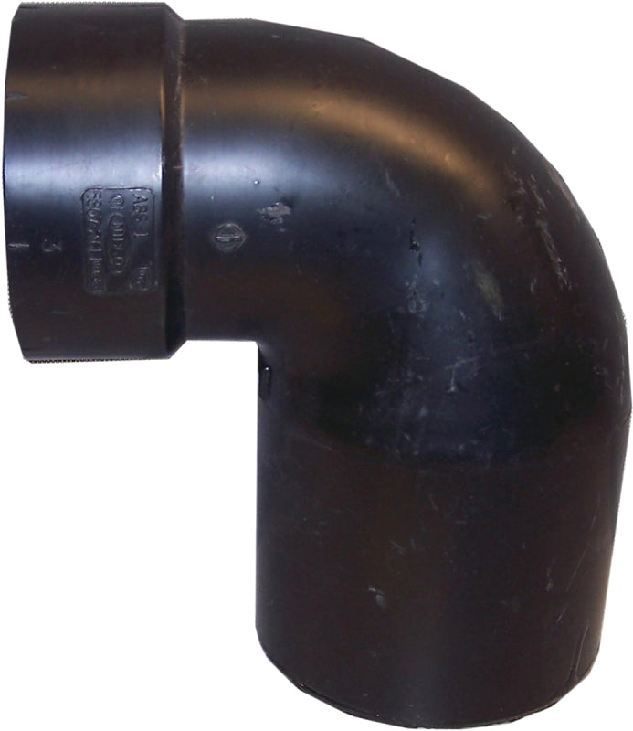 Canplas 103103ABC Reducing Closet Bend, 4 x 3 in, Spigot x Hub, ABS, Black, MORG3107299 ...