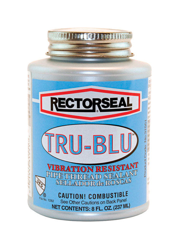 RectorSeal Tru-Blu Blue Pipe Thread Sealant 8 oz, MACE4606166, 31551, Mrosupreme.com