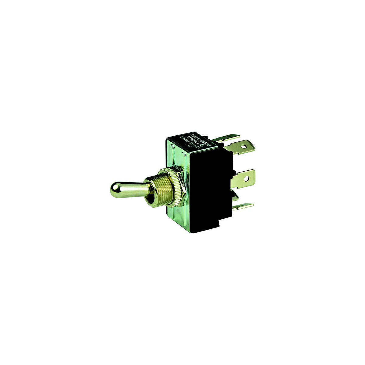 BEP 1002014 Chrome Plated Toggle Switch, On-Off-(On), DPDT, 1/4" Blade Terminals, MLAN969 ...