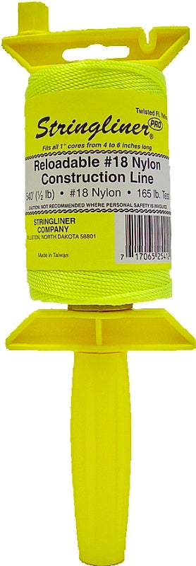 Stringliner 25412 Line Reel, 540 ft L Line, Fluorescent Yellow Line ...