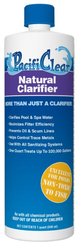 PacifiClear F063001012PC Natural Clarifier, 1 qt Bottle, Liquid ...