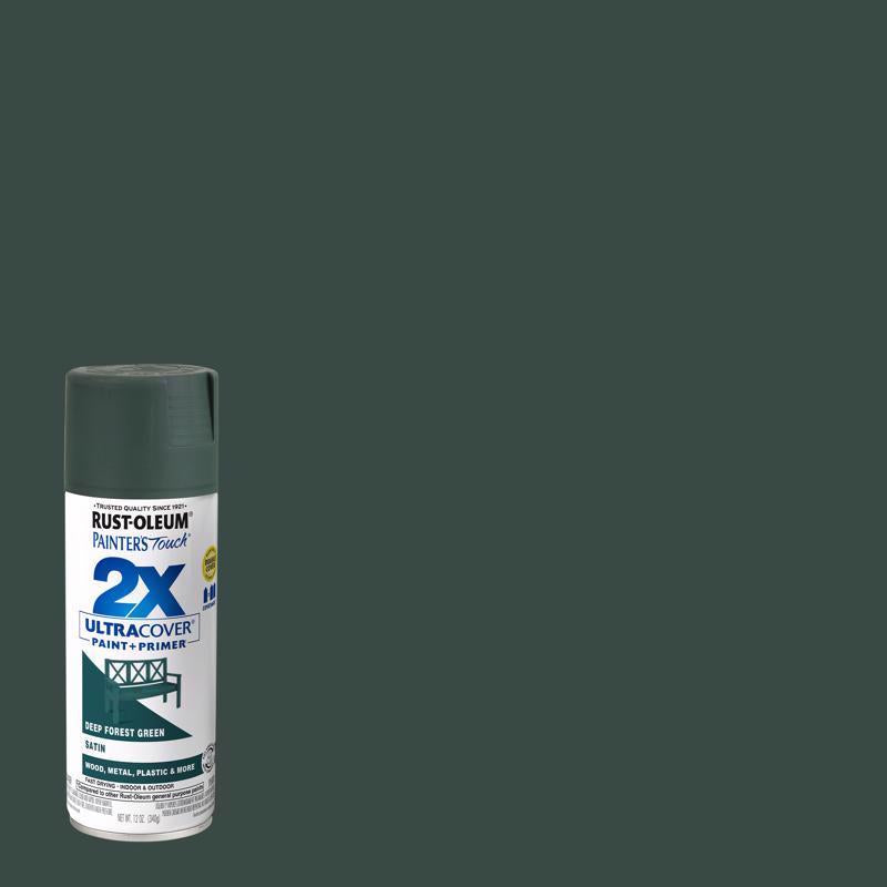 Rust-Oleum Painter's Touch 2X Ultra Cover Satin Deep Forest Paint+Prim ...