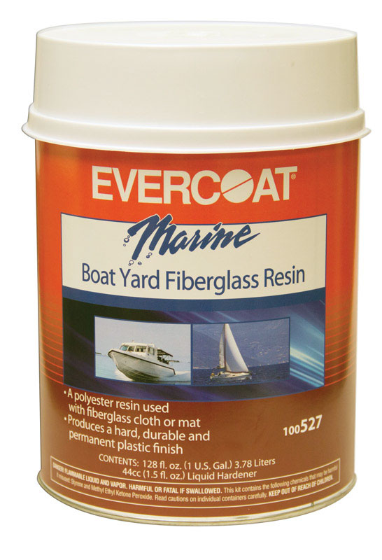 Evercoat Boat Yard Fiberglass Resin 1 gal, MACE1010479, 100527 ...