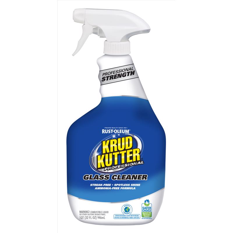 Krud Kutter Professional No Scent Glass Cleaner 32 oz Liquid, Pack of 6 ...