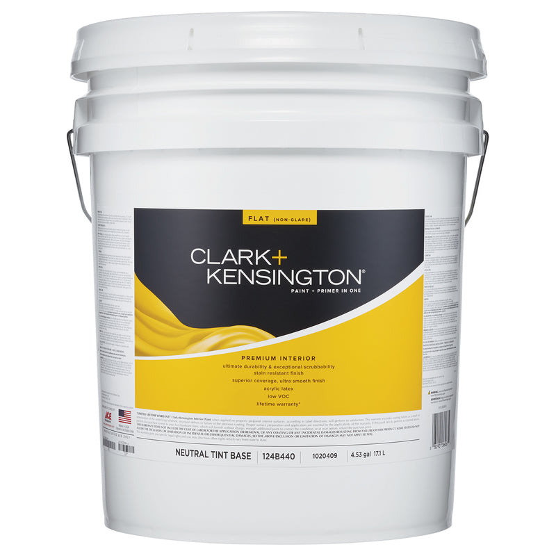 Clark+Kensington Flat Tint Base Neutral Base Premium Paint Interior 5 ...
