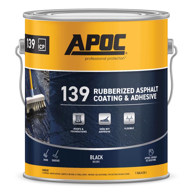 APOC Black Roof And Foundation Coating 1 gal, Pack of 4 – Mrosupreme.com