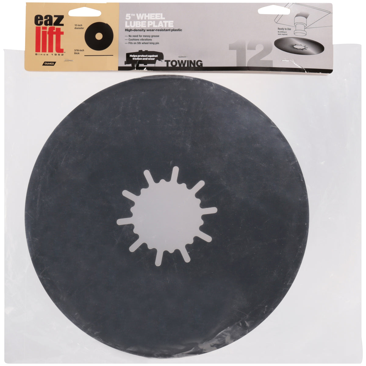 Camco 44674 5th Wheel Lube Plate, 12", MLAN17-44674, 44674, Mrosupreme.com