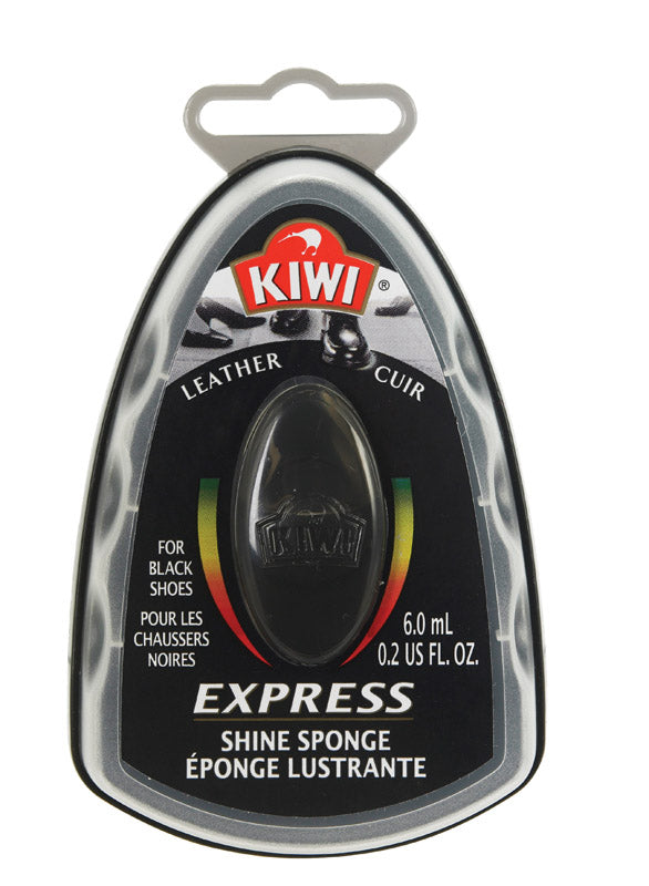 Kiwi Express Shine Black Shine Sponge Shoe Polish 0.23 oz, MACE1214287 ...