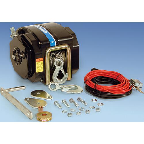Powerwinch 12V Model 712 Marine Trailer Winch With 7/32" x 40' Cable ...