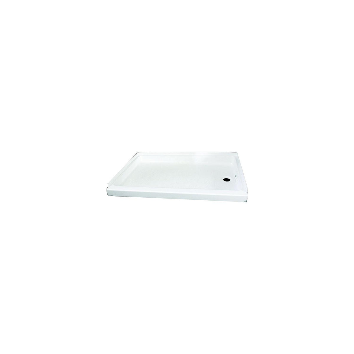 Specialty Recreation SP2424W Side Drain Shower Base, 24 x 24", White ...