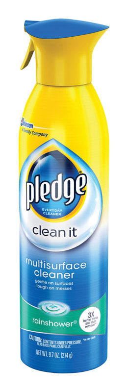 Pledge Rainshower Scent Multi-Surface Cleaner Liquid 9.7 oz, Pack of 6 ...