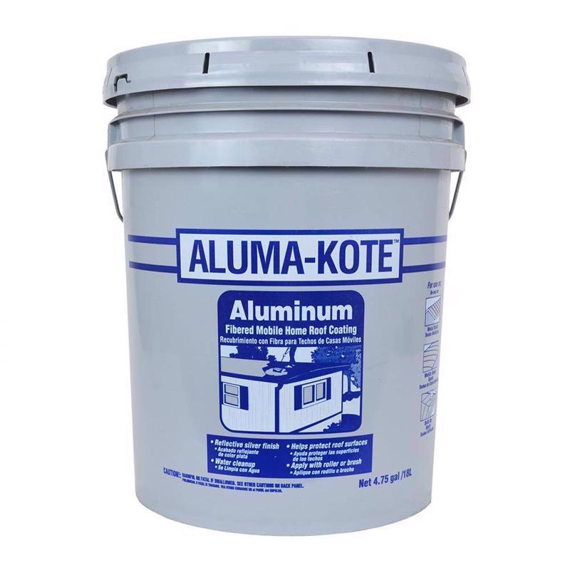 Gardner Aluma-Kote Gloss Silver Fibered Aluminum Roof Coating 5 gal ...