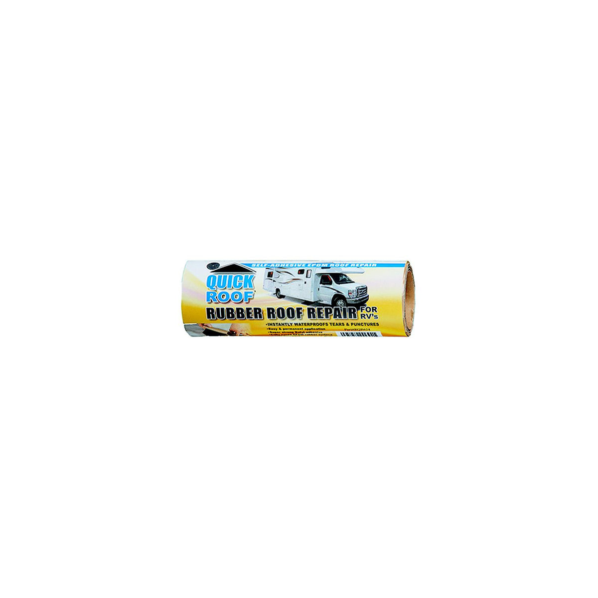 Quick Roof RQR624 Instant Waterproofing For Rubber Roofs, Black Adhesi ...