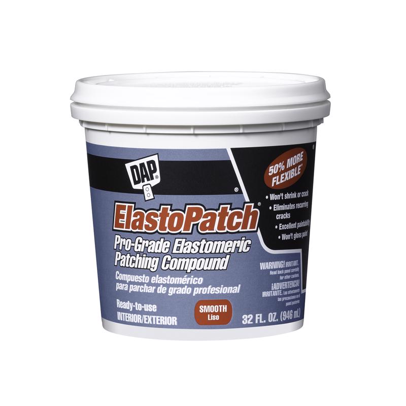 DAP ElastoPatch Ready to Use White Patching Compound 32 oz, MACE1504281 ...