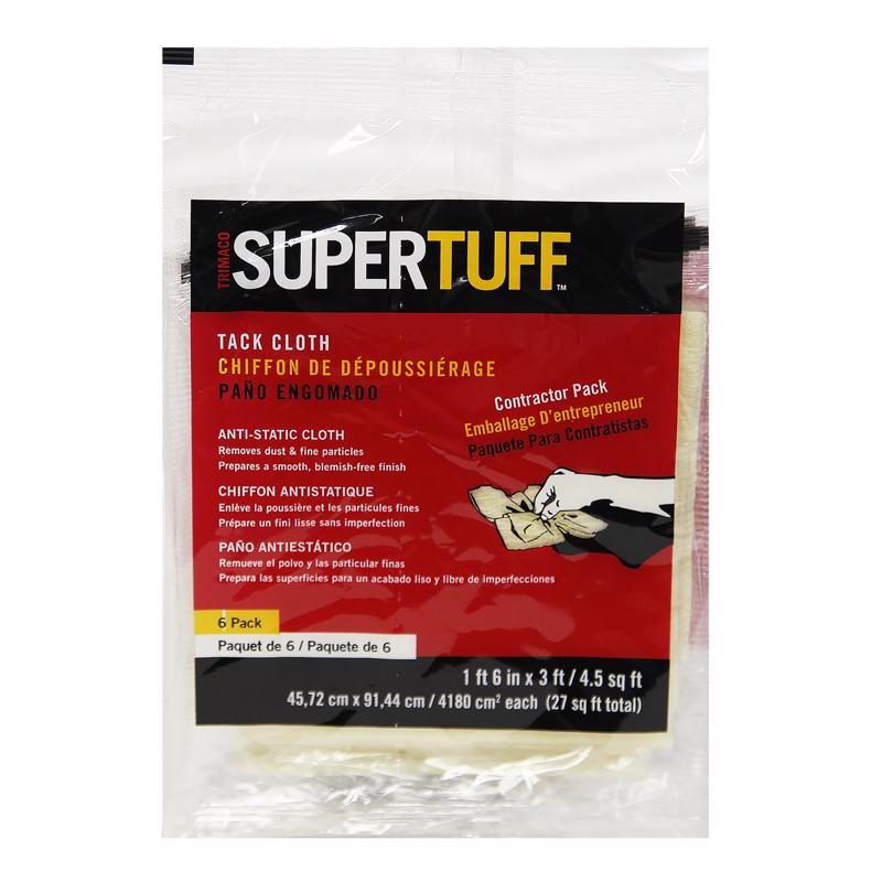 SuperTuff 36 in. W X 18 in. L White Cotton Tack Cloth, MACE1509538 ...