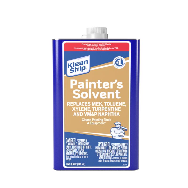 Klean Strip QKSP95005SC Painter's Solvent, Liquid, Water White, 1 qt ...