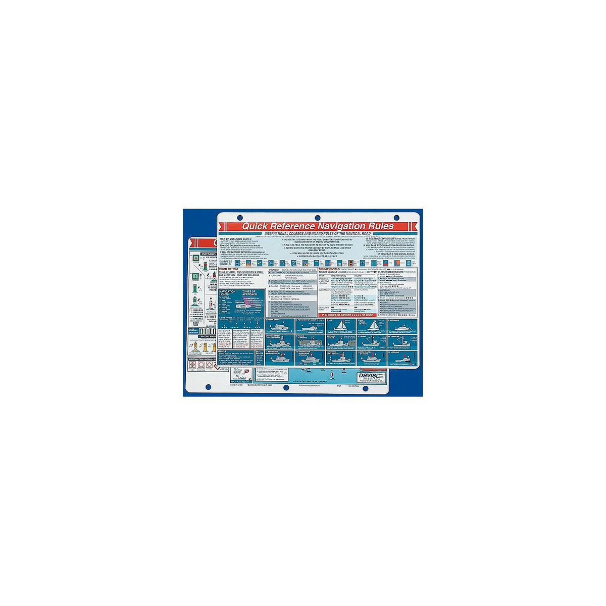 Davis 125 Navigation Rules Quick Reference Card – Mrosupreme.com