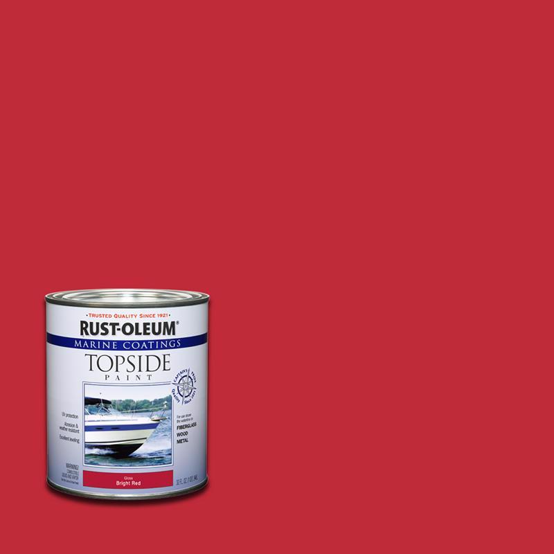 Rust-Oleum Marine Coatings Outdoor Gloss Bright Red Marine Topside ...