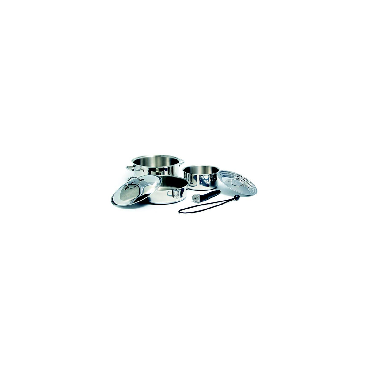 Camco Stainless Steel Nesting Cookware 7 Piece Set – Mrosupreme.com