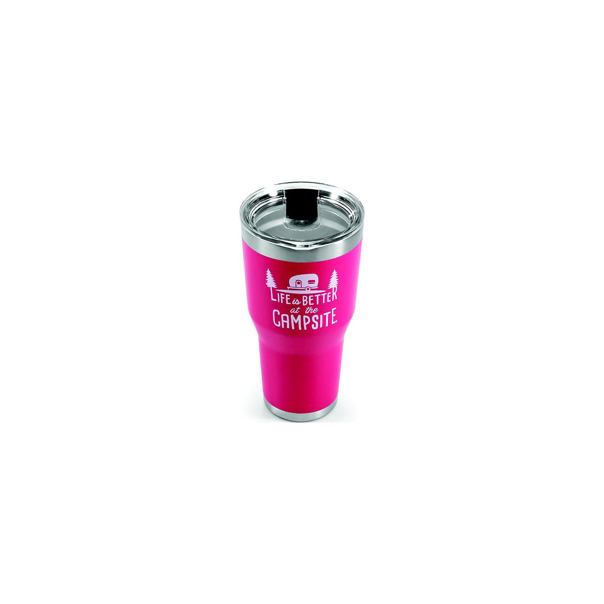 Camco 53062 Life Is Better At The Campsite Tumbler, 30 oz., Coral ...