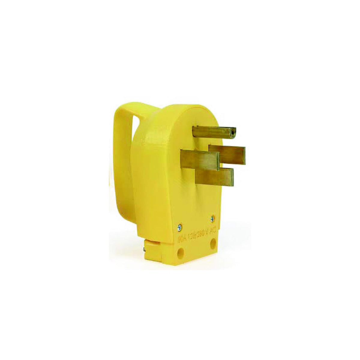 Camco 55252 Yellow PowerGrip Replacement RV Plug with Handle, MLAN17 ...