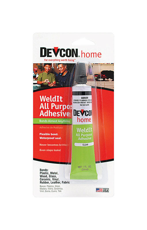 Devcon Weldit High Strength Clear All Purpose Adhesive 1 oz ...