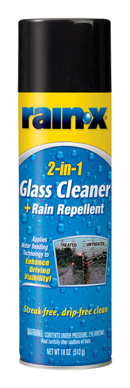 Rain-X Glass Cleaner/Rain Repellant Aerosol 18 oz, MACE1827021, 5080233 ...