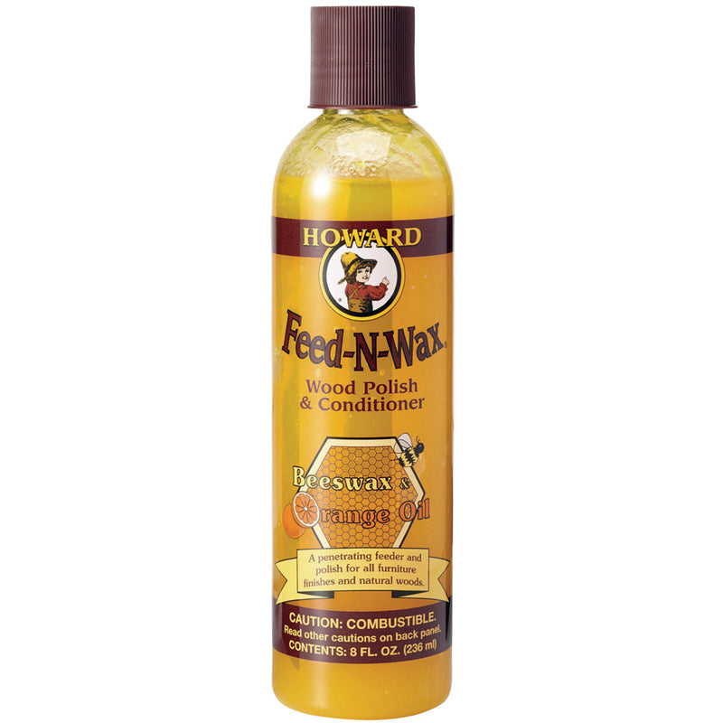 Howard Feed-N-Wax Orange Scent Wood Protector 8 oz Gel, Pack of 12 ...