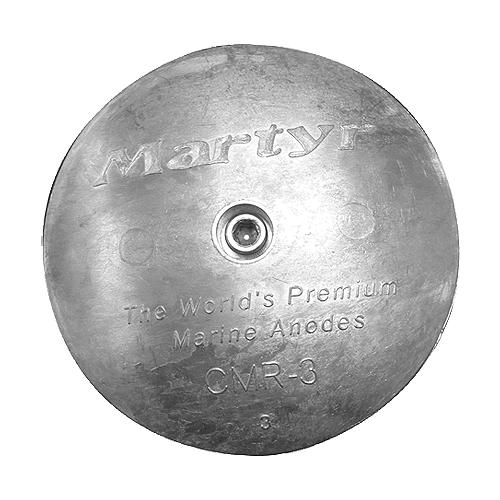 Martyr Rudder/Trim Tab Zinc Anode With Stainless Steel Slotted Head ...