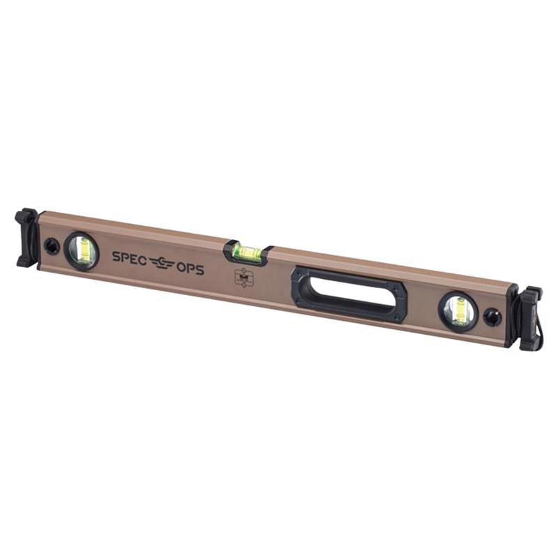 Spec Ops 24 in. Aluminum Box Beam Level with Bungee 3 vial – Mrosupreme.com