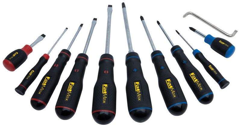 Stanley FatMax Screwdriver and Bit Set Assorted in. 11 pc, , 62-502 ...