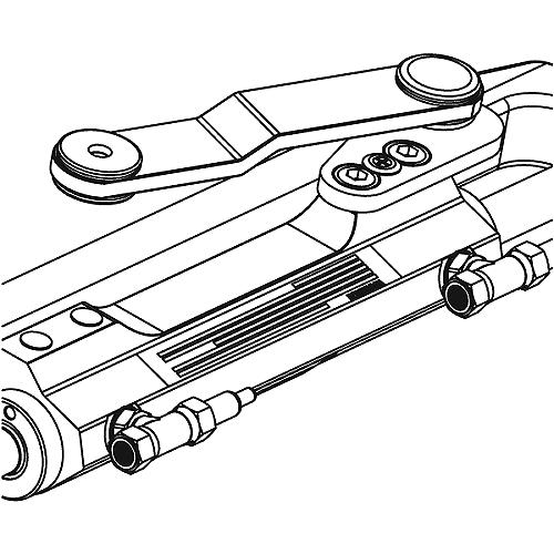 Uflex UC128TS2 Protech Front Mount Hydraulic Steering Cylinder, Port w ...