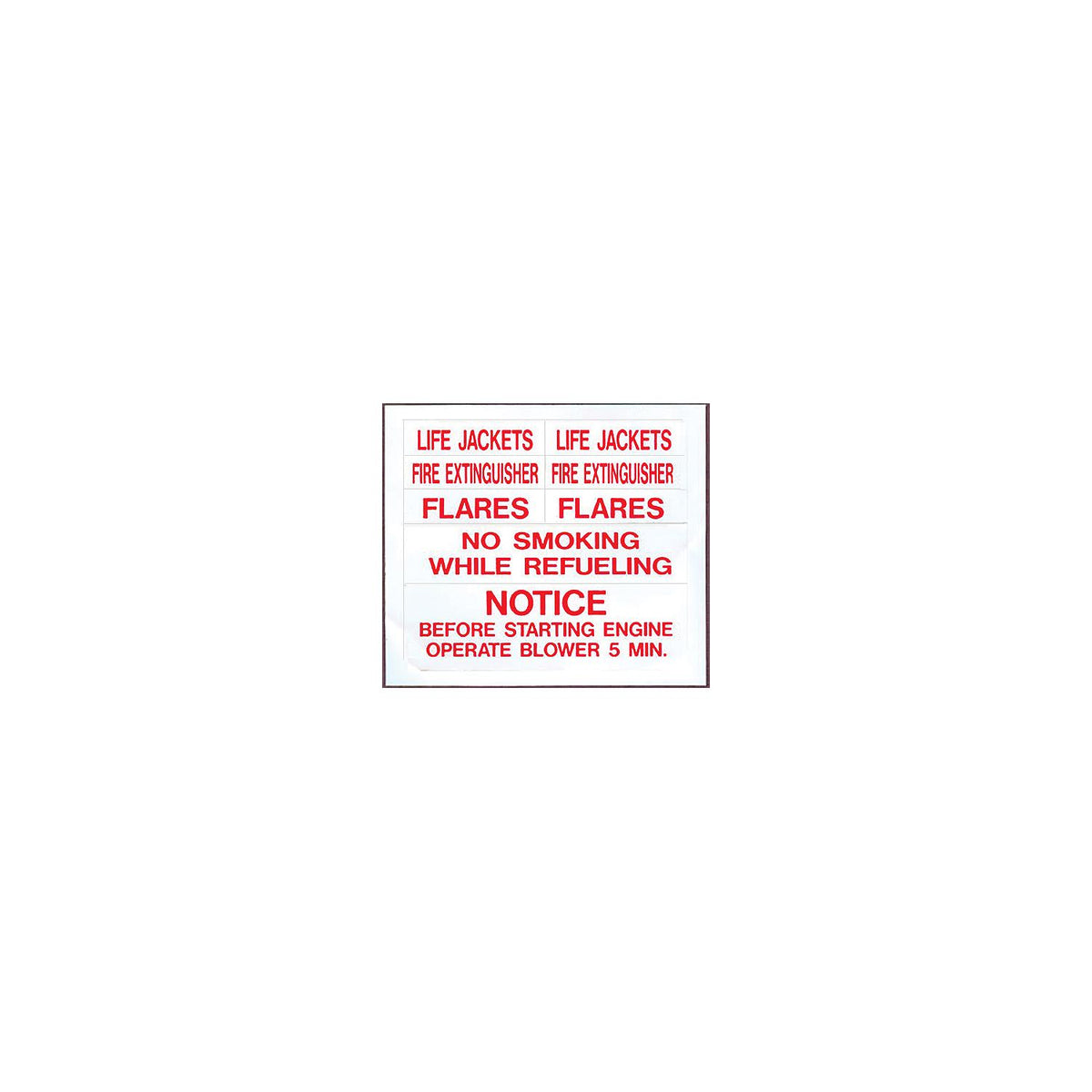 Red Safety Label Set – Mrosupreme.com
