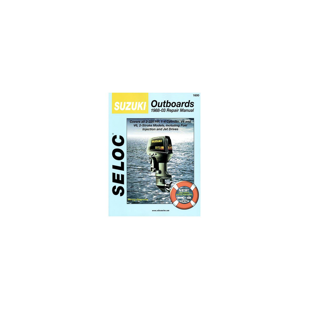 Seloc Marine Manual For Suzuki Outboards, MLAN230-1600, 18-01600 ...