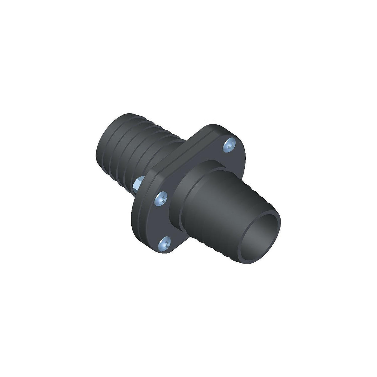 T-H Marine Inline Scupper Double Barb, Black, MLAN232-ILS1200DP ...