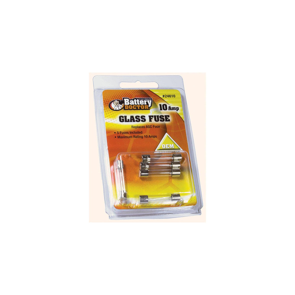 Battery Doctor AGC Glass Fuse, 10A, 5/Pk – Mrosupreme.com