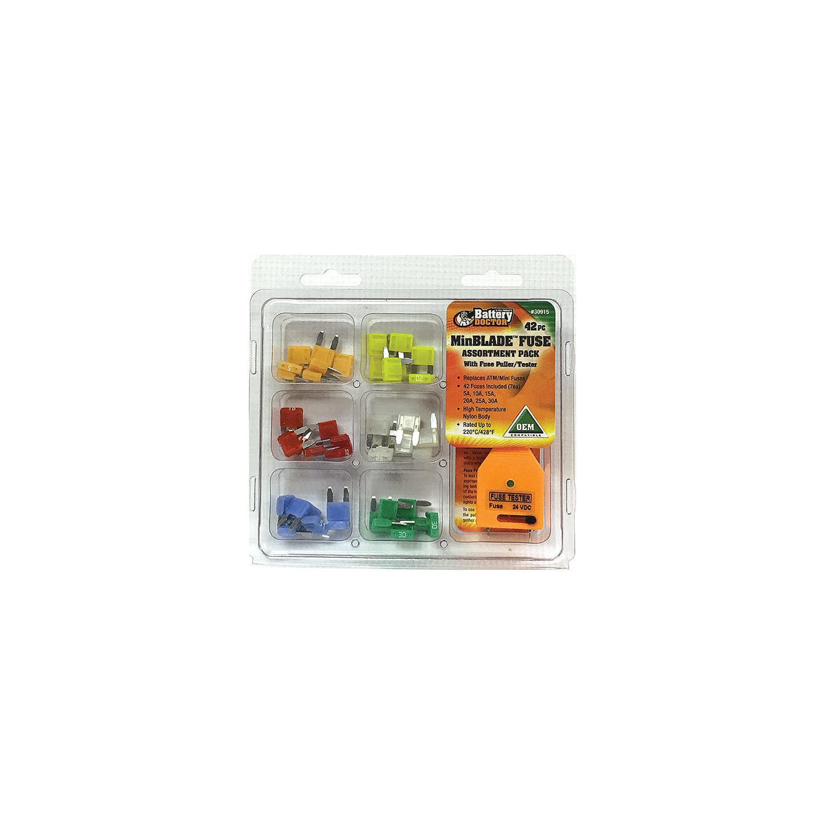 Battery Doctor 42 Piece ATM/Mini Fuse Kit, MLAN240-30915, 30915 ...