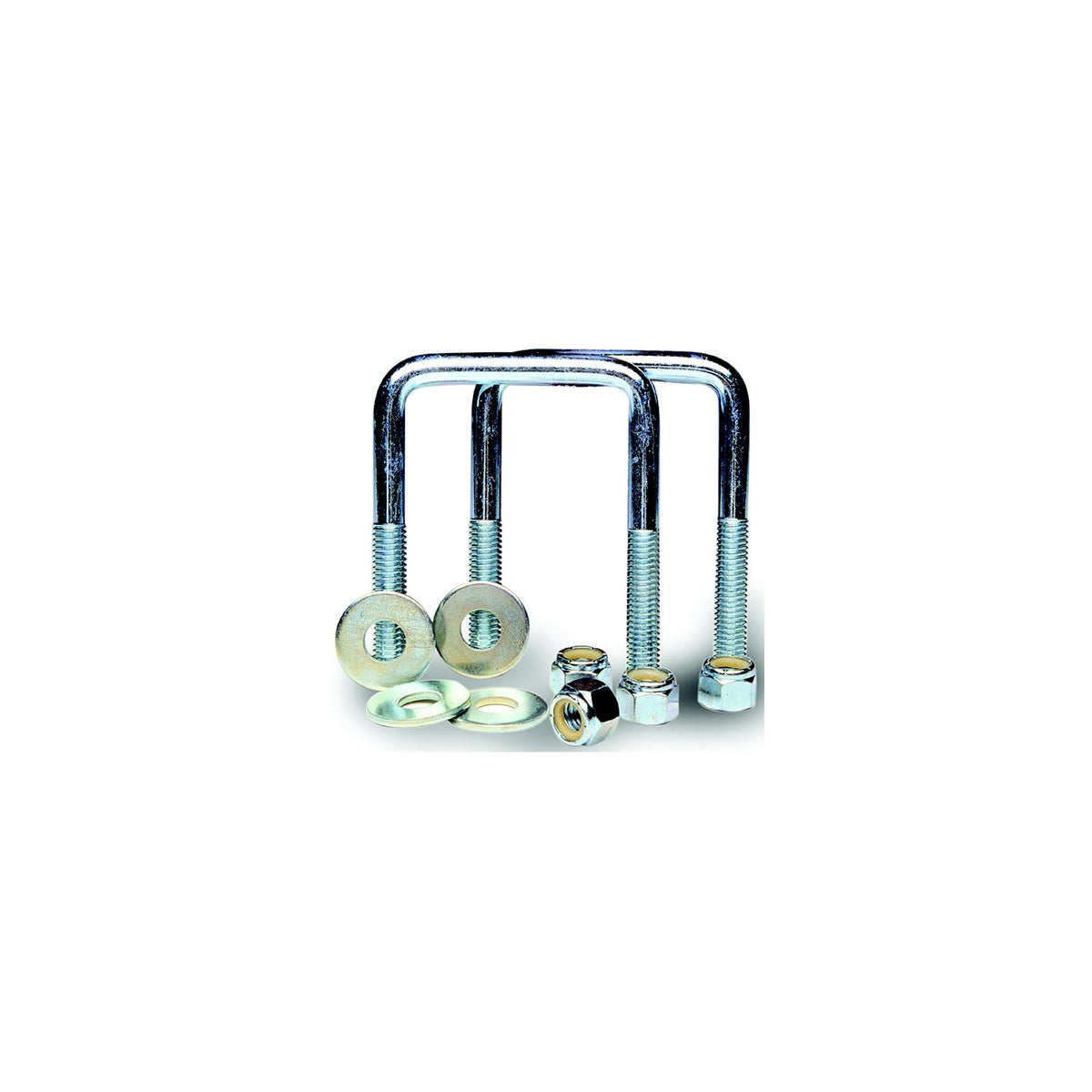 Tie Down Engineering Zinc Plated Square U-Bolt Kit, MLAN241-86208 ...