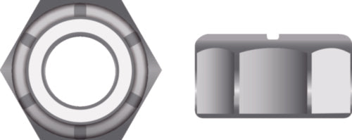 Seachoice Stainless Steel Nylon Insert Locknut, 5/16-18", MLAN50-59933 ...