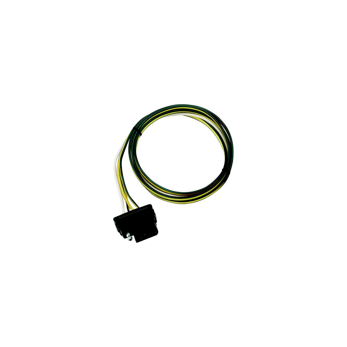 Wesbar 4' Flat Trunk Connector w/18 Ground Wire, , 707275, Mrosupreme.com