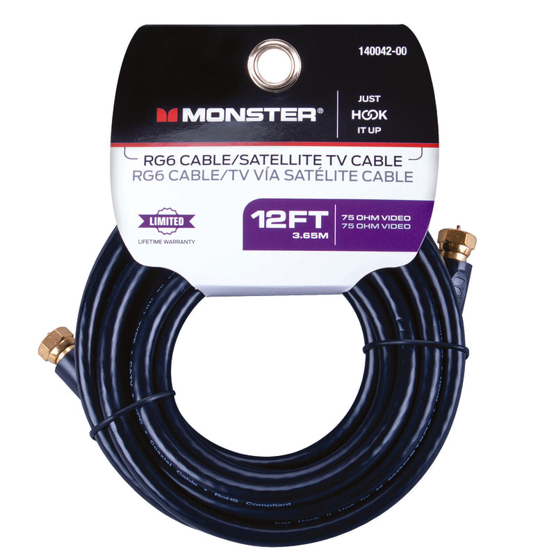 Monster Just Hook It Up 12 ft. Video Coaxial Cable – Mrosupreme.com