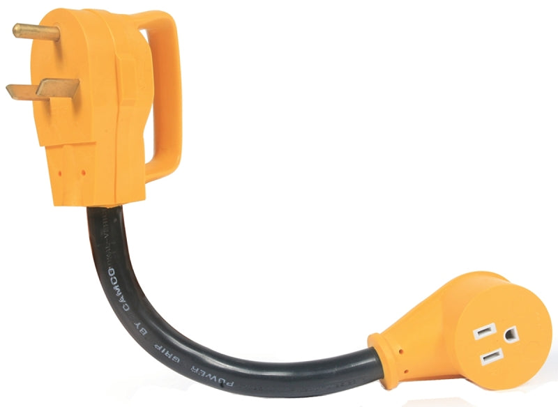 Camco USA 55153 Dogbone Adapter, 15, 30 A, 125 V, Male, Female ...