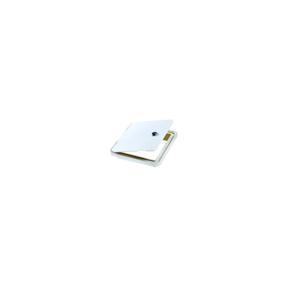 RV Designer B152 White Rectangular Locking RV Cable Hatch - 8.5" x 8 ...