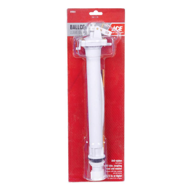 Ace Anti-Siphon Ballcock White Plastic For Universal, MACE4299822 ...
