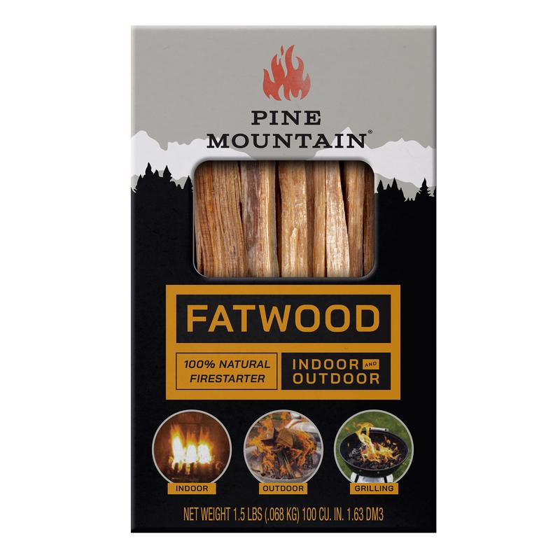Pine Mountain Starter Stikk Fatwood Fire Starter 30 min 1.5 lb, Pack of ...