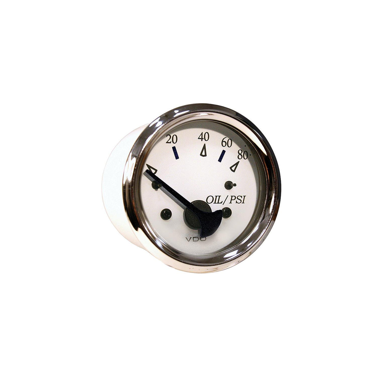 Seachoice 15211 Gauge, Chrome Bezel / White Face, Oil Pressure, MLAN50 ...