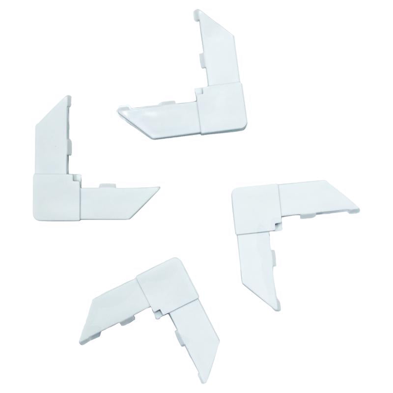 Phifer White Plastic 3 in. W X 6 in. L Screen Frame Corner 4 pk ...
