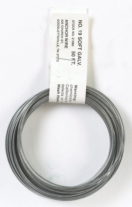 HILLMAN 50 ft. L Galvanized Steel 19 Ga. Mechanics Wire, MACE5099320 ...