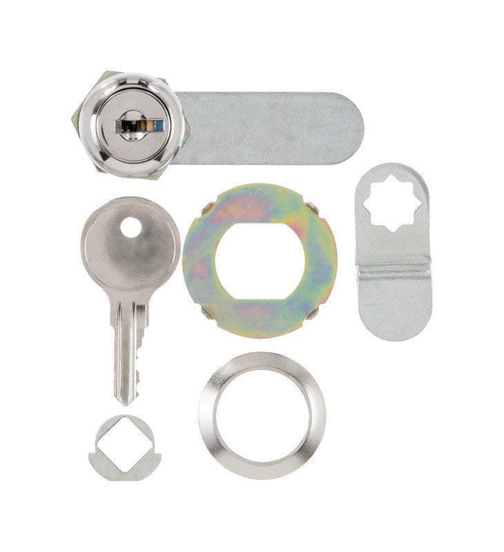 Ace Chrome Silver Brass Cam Lock, MACE5302542, 01-3112-205, Mrosupreme.com