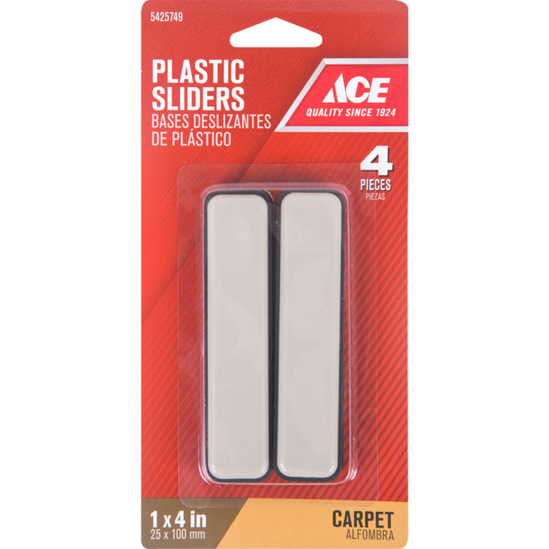 Ace Brown 4 in. Adhesive Plastic Sliders 4 pk, MACE5425749, A0051 ...